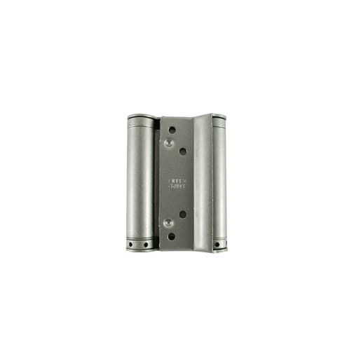 Groom Liobex Double Action Spring Hinges 100mm H Silver Groom Liobex Double Action Spring Hinges 100mm H Silver